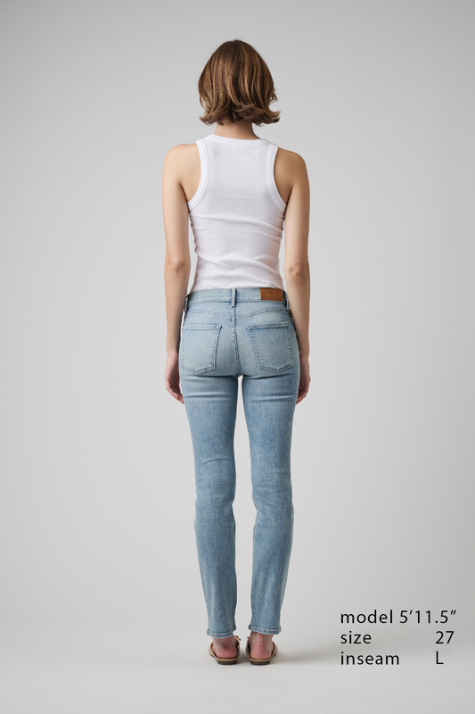 Jeans – tagged "Melrose Straight" – elims